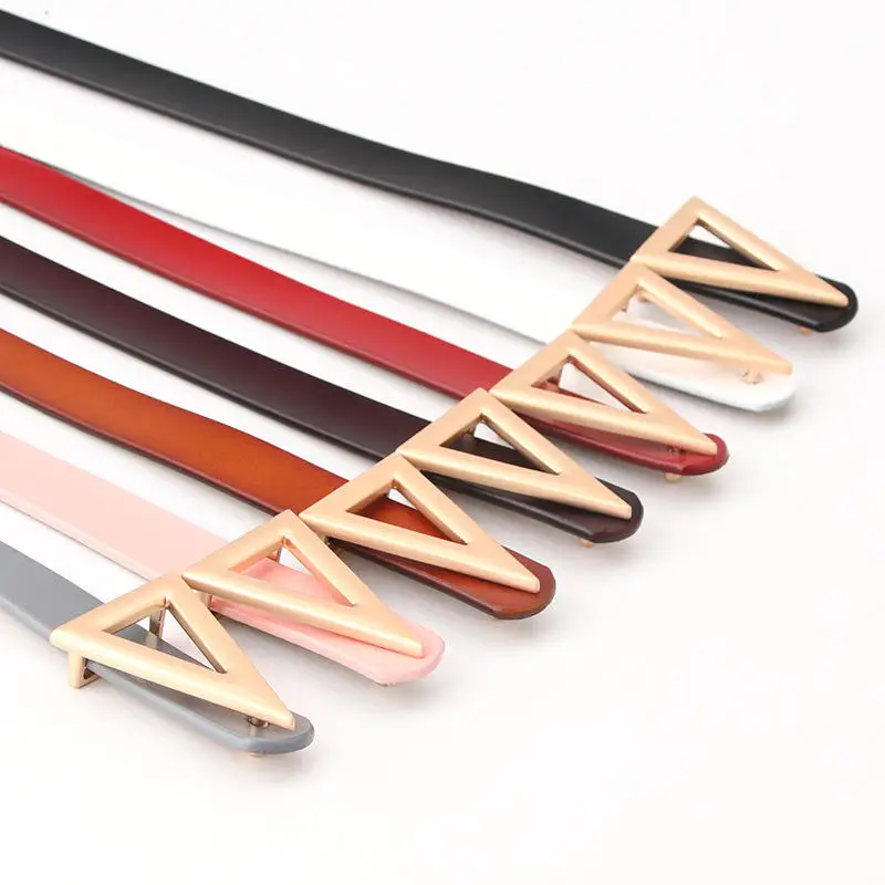 Popular Women's Belts Trendy Triangle Buckle Belt Buckle Fashion All ...