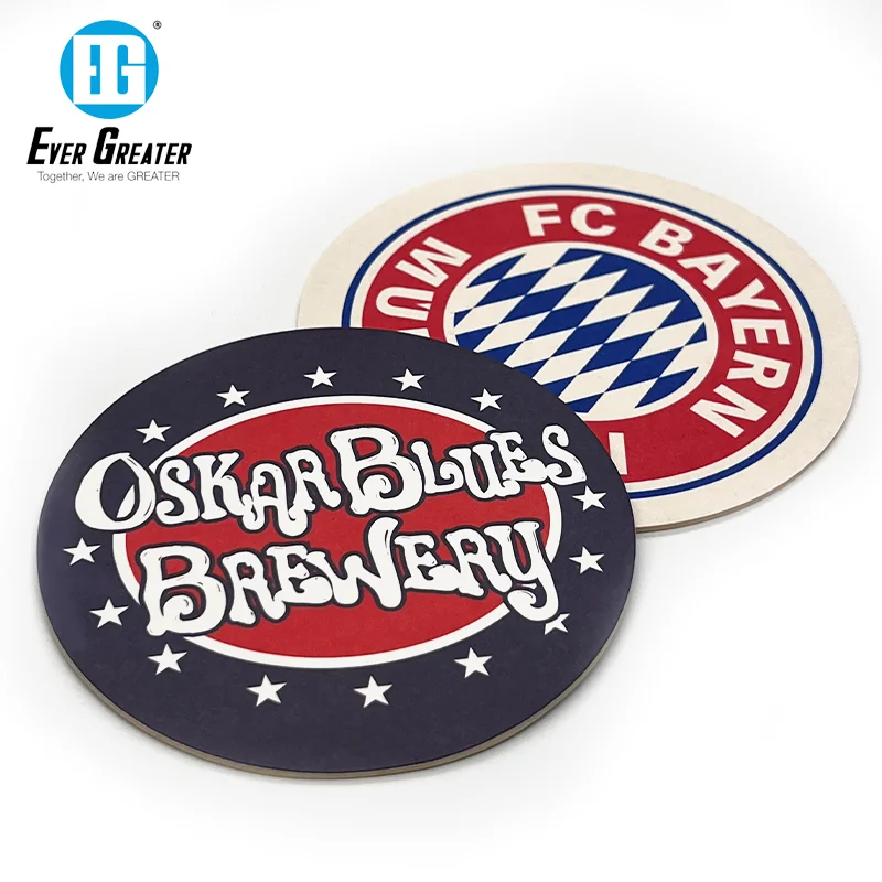 Custom Printed Paper Coasters Personalized Coasters for Drinks ...