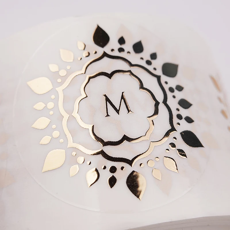 Packaging Adhesive Labels Maker Transparent Stickers Gold Foil Printing ...