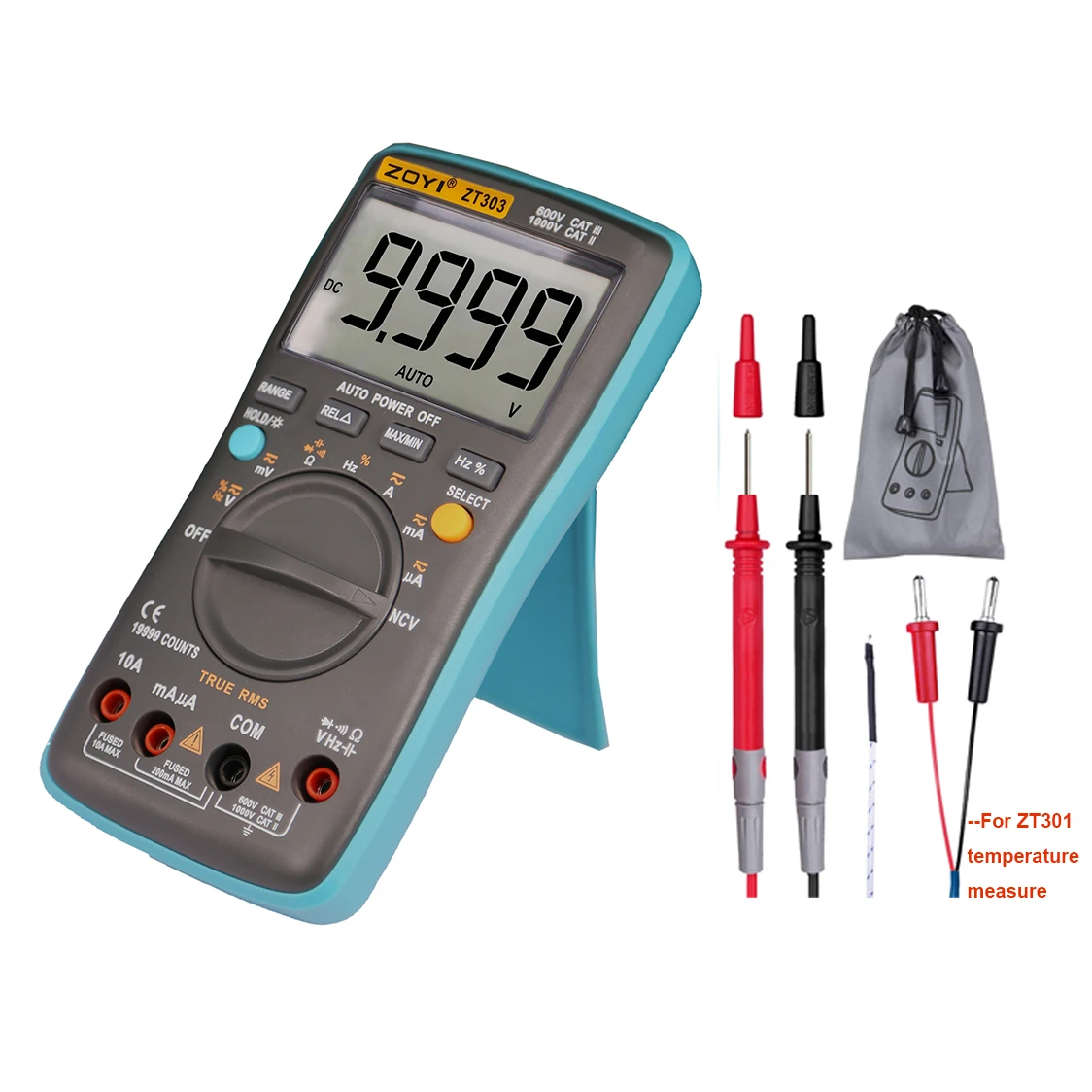 ZOYI Digital Multimeter ZT301-303 - Precision & Reliability