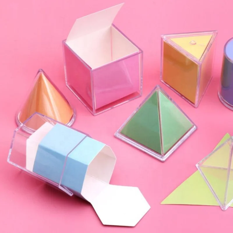 Educational Toy Geometric Shapes - Transparent Plastic