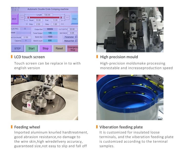 Ew-8160 Fully Automatic Needle Terminal Wire Crimping Stripping Machine ...