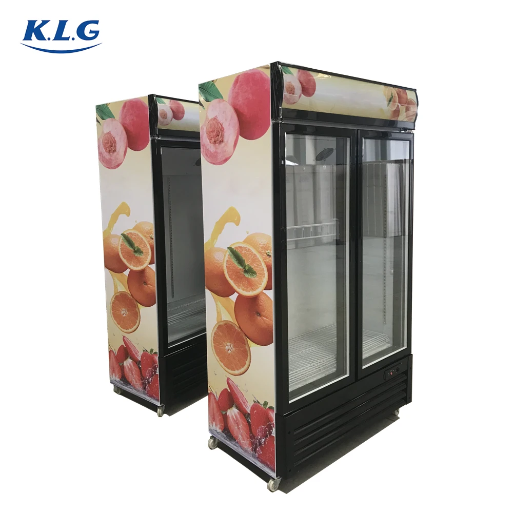 600L Double Sliding Doors Display Fridge - 1 Year Warranty