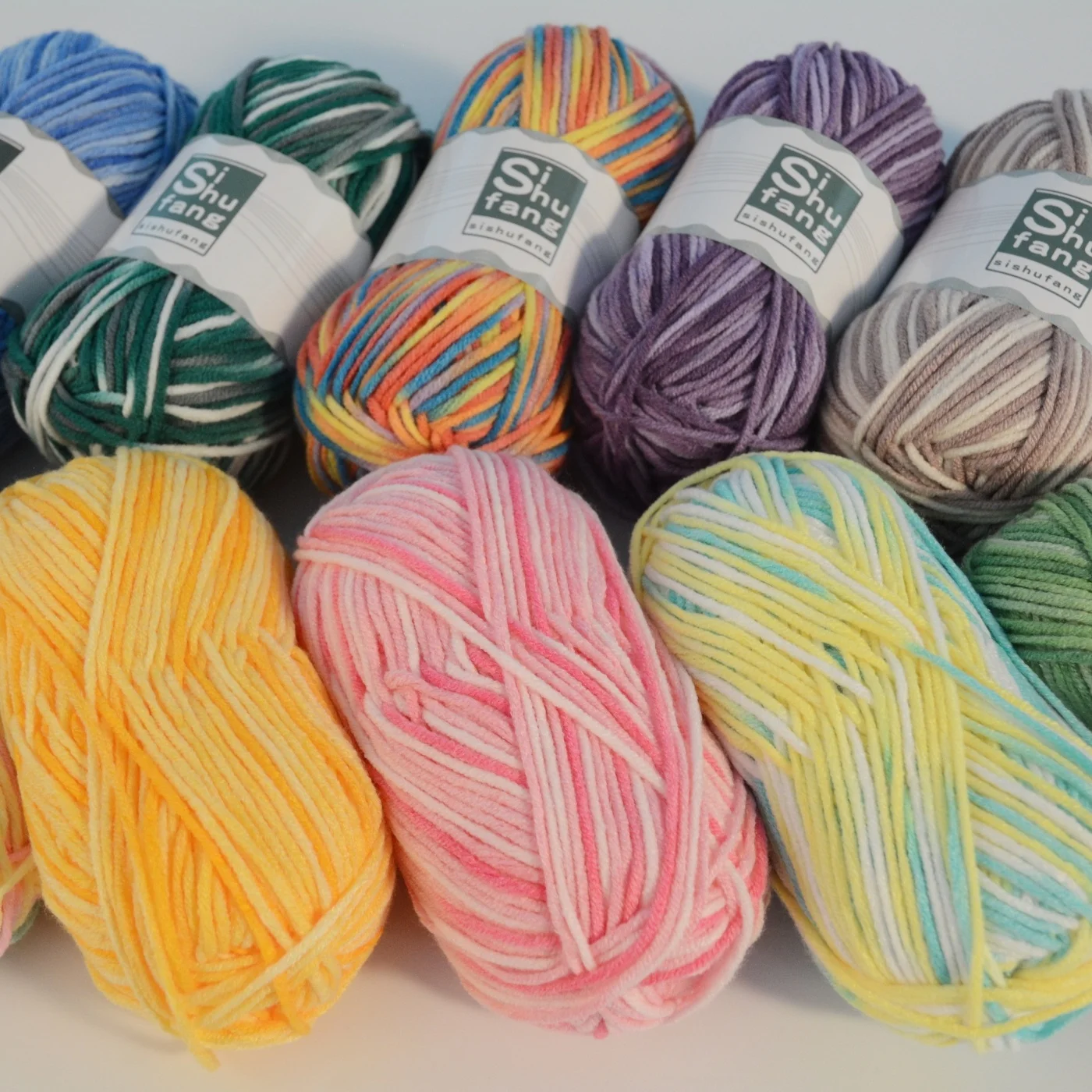 Factory Milk Cotton Yarn 5ply Acrylic Hand Knitting Yarn For Crochet ...