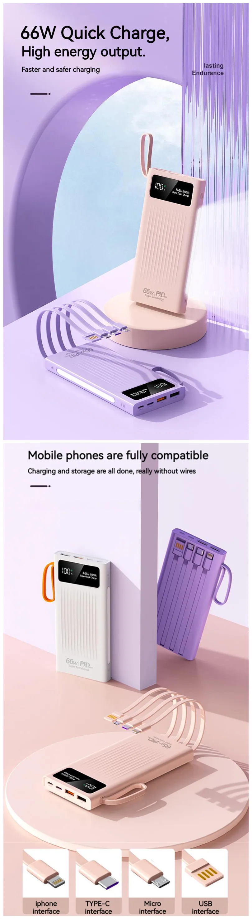 PD66W Powerbank - High Capacity, Fast Charging Solution