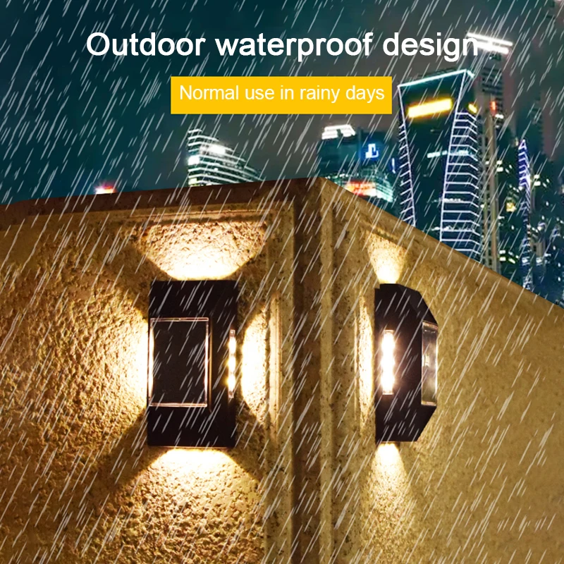 Smart Solar LED Outdoor Light Waterproof Garden Decor Lamps for Balcony ...
