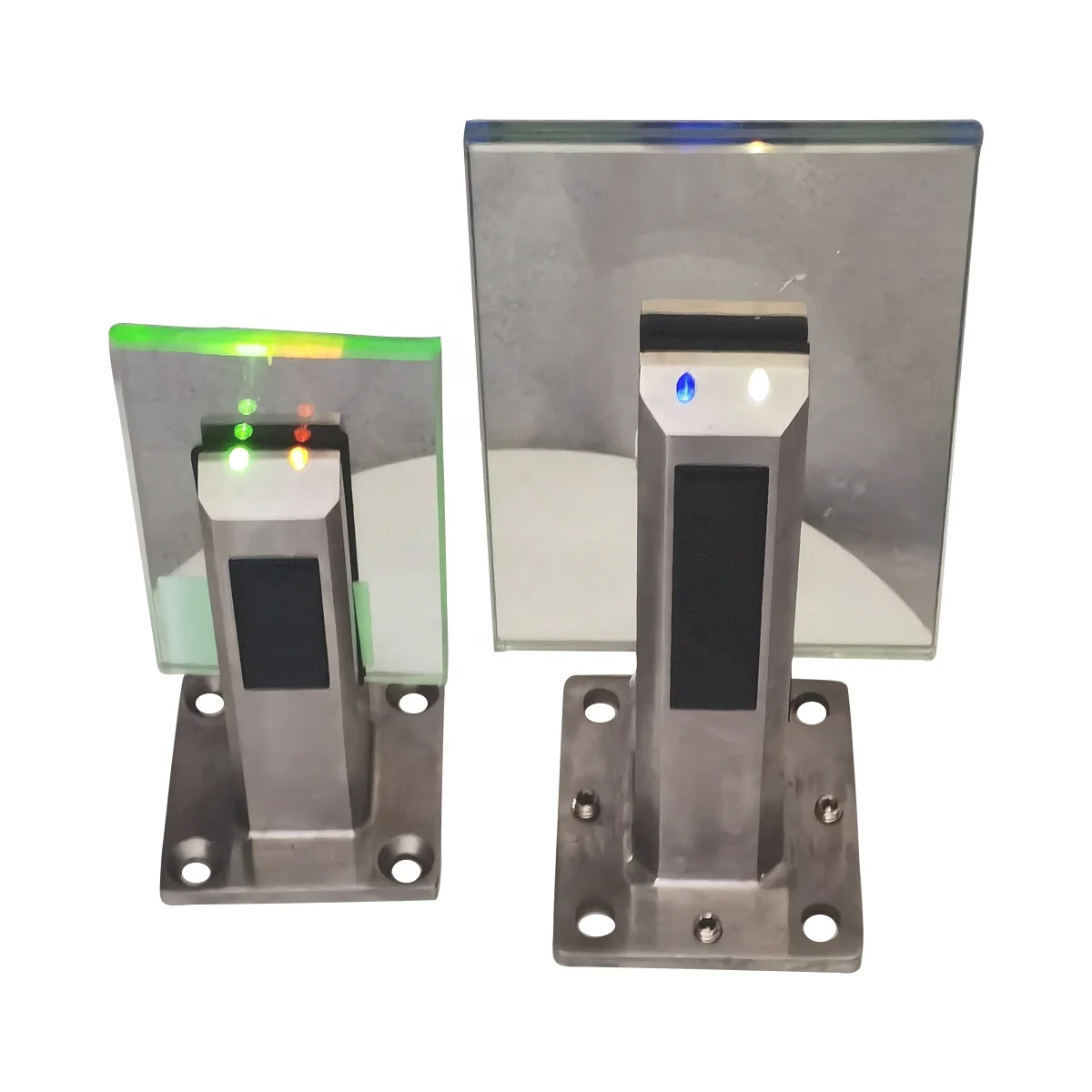Stainless Steel Glass Clamp Glass Spigots Post Stairs Railing Pool ...
