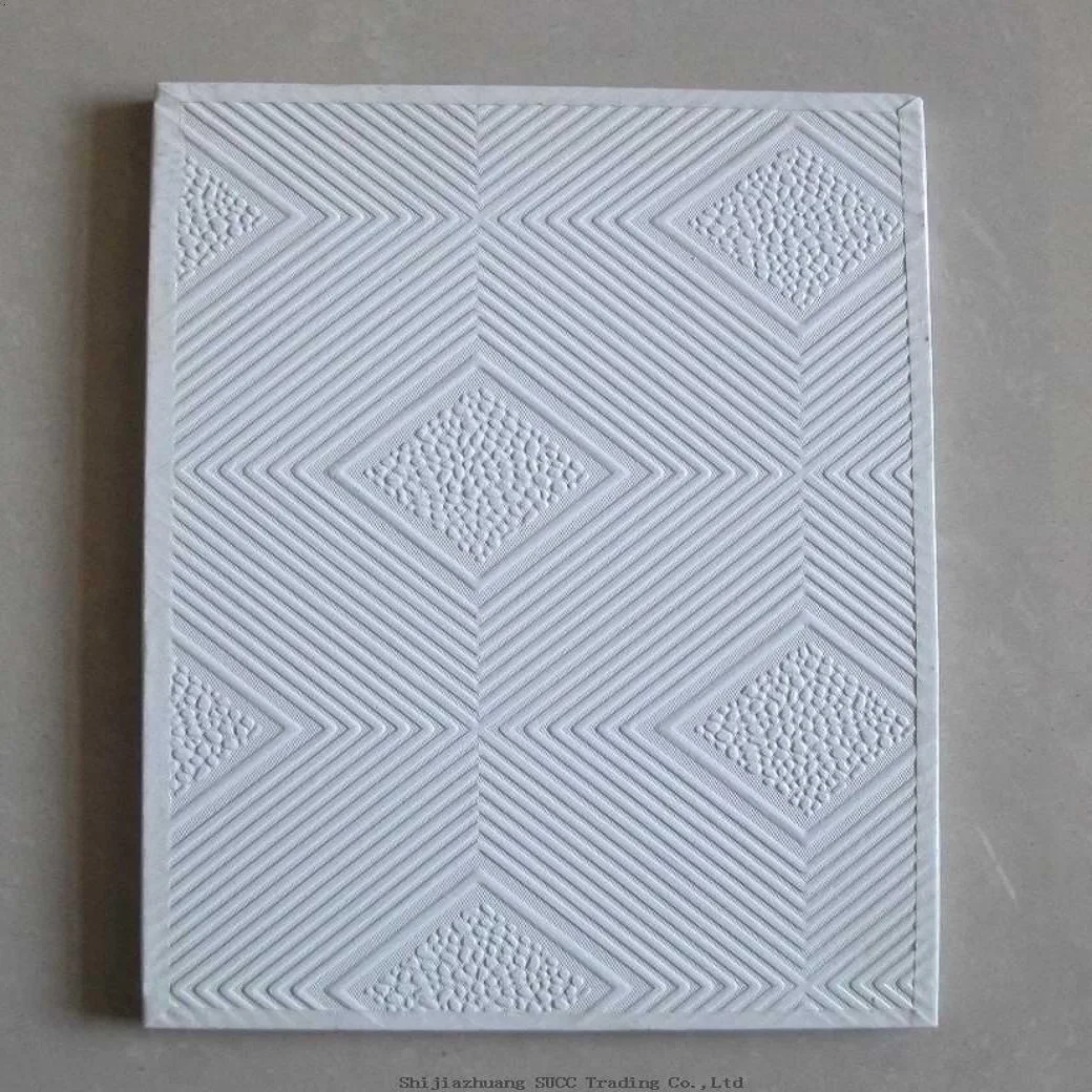 PVC laminated Gypsum Ceiling Board, gypsum false ceiling cheap ...