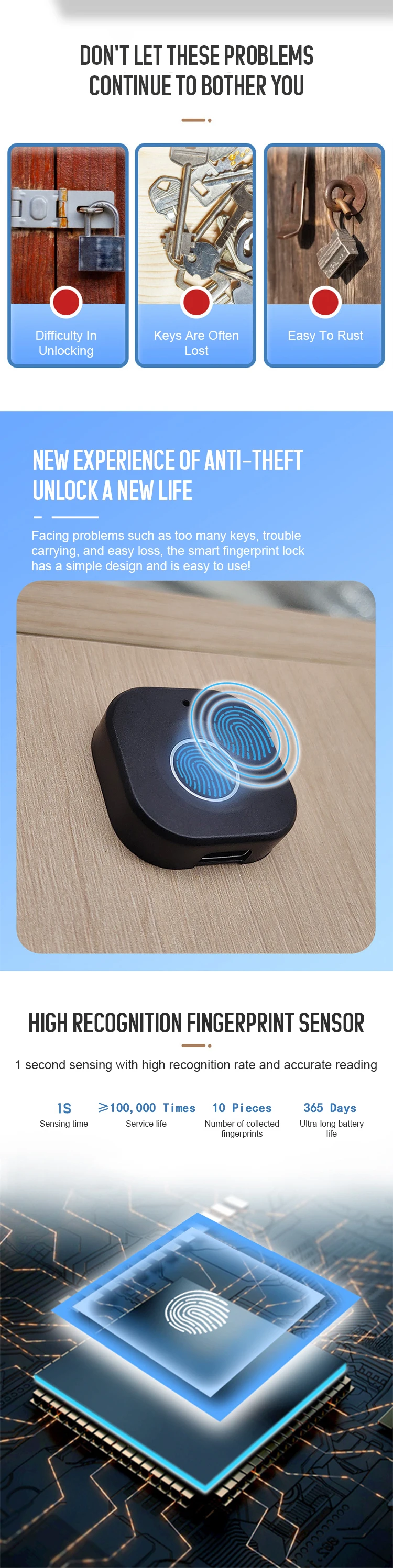Smart Furniture - Secure Your Drawers with Fingerprint Locks