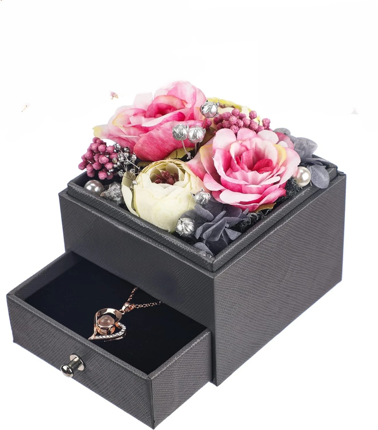 Preserved Hydrangea Gifts For Grandma Mothers Day Artificial Rose ...