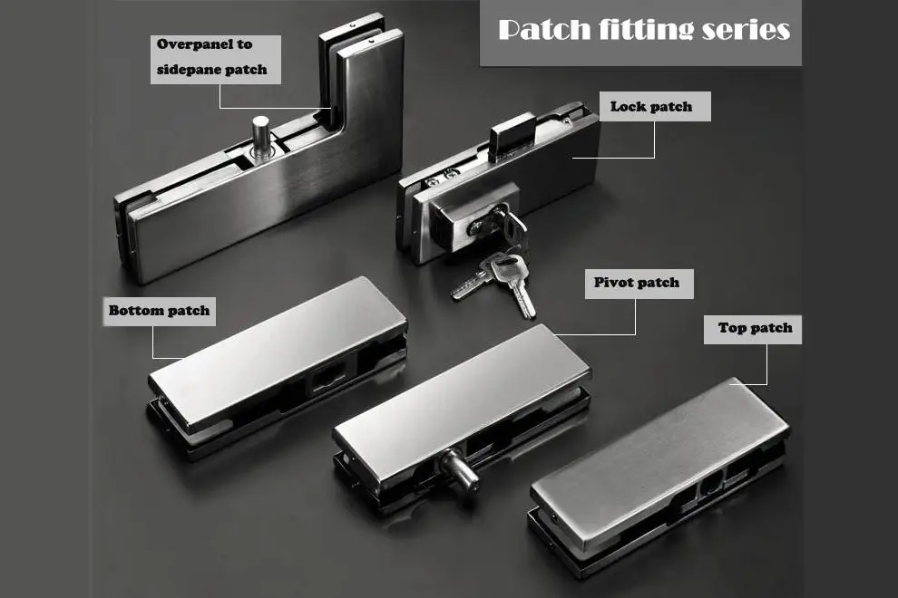 Stainless Steel Glass Door Patch Fitting For Frameless Glass Door ...