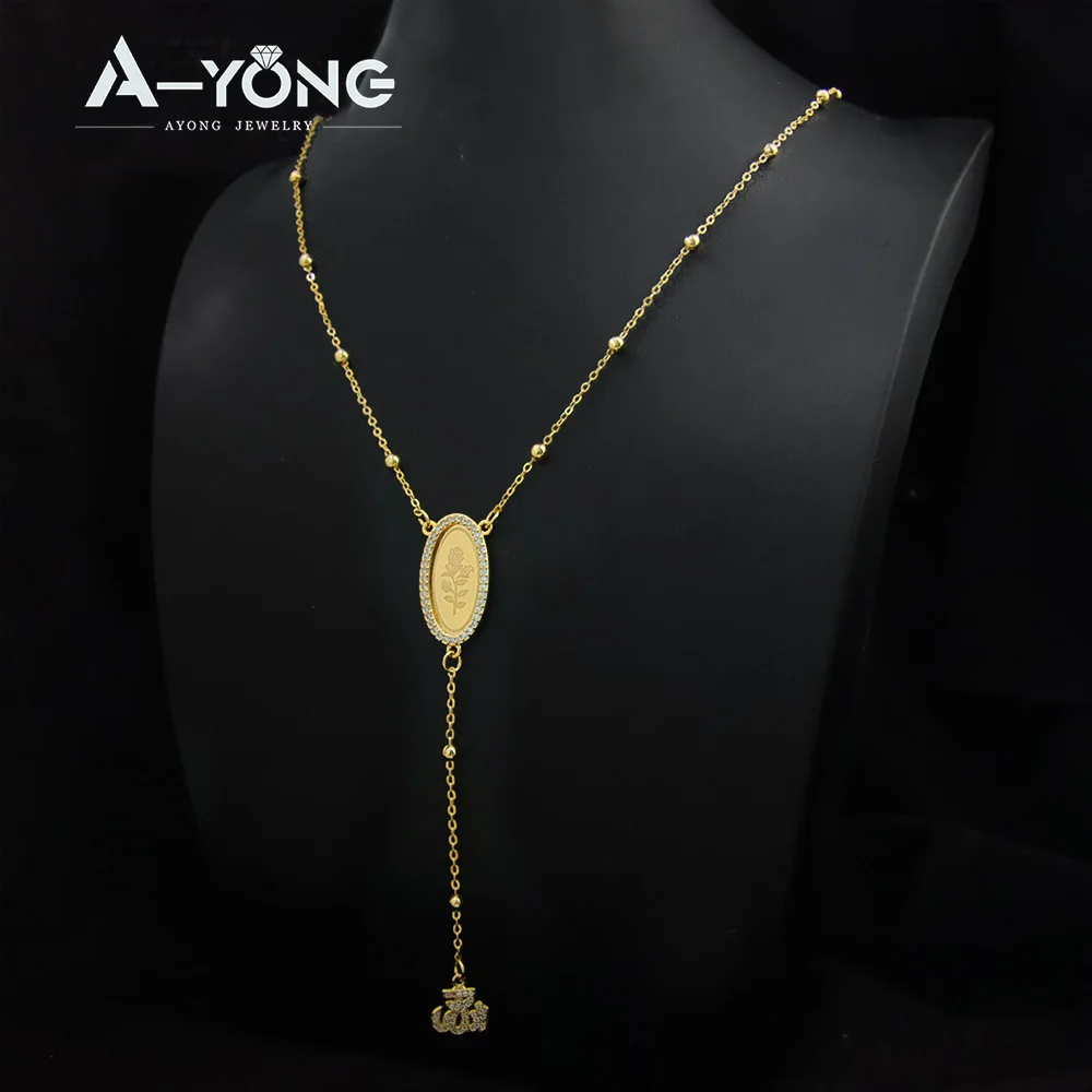 Vintage Style 18K Gold Plated Lira Coin Pendant Necklace