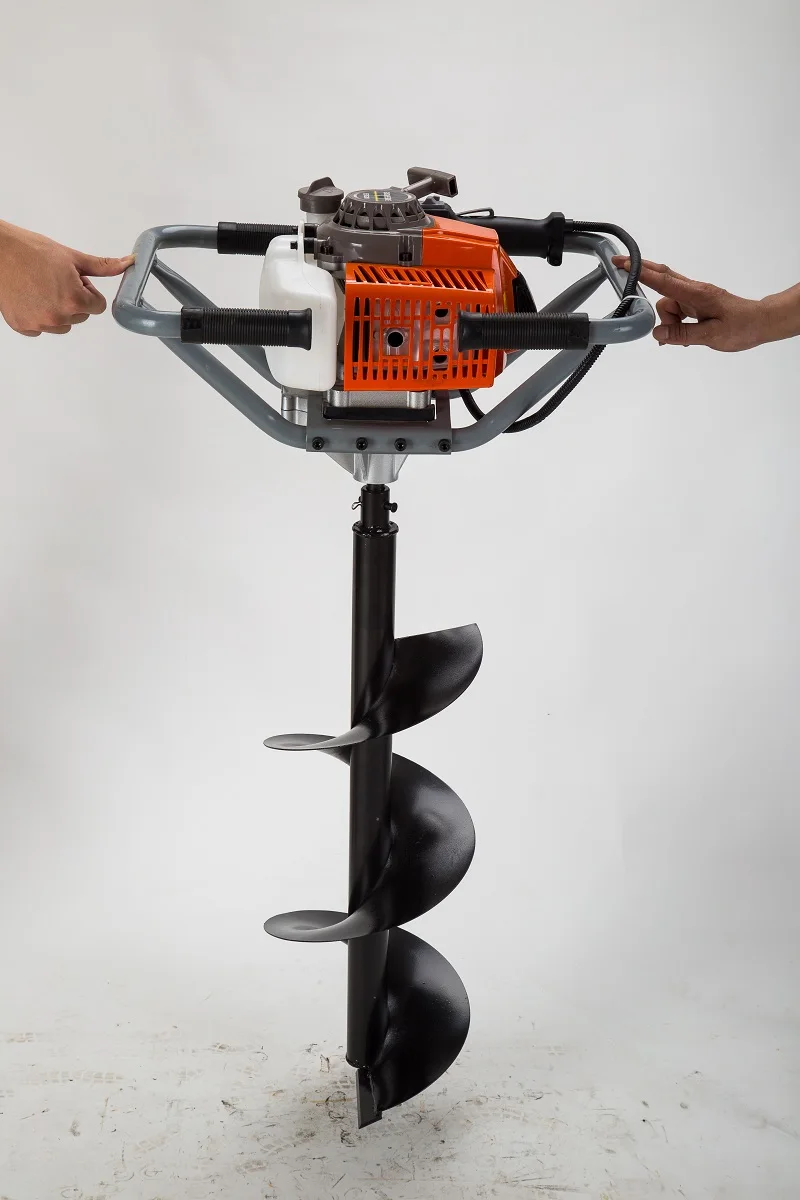 63cc Gasoline Earth Auger Drilling Machine For Planting Excavator With ...