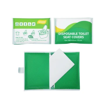 Portable Travel Toilet Paper Covers 10pcs Pack Toilet Seat Cover Pads ...