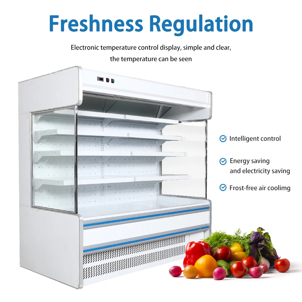 Commercial Fruit And Vegetable Refrigerator Display Showcase Fridge ...