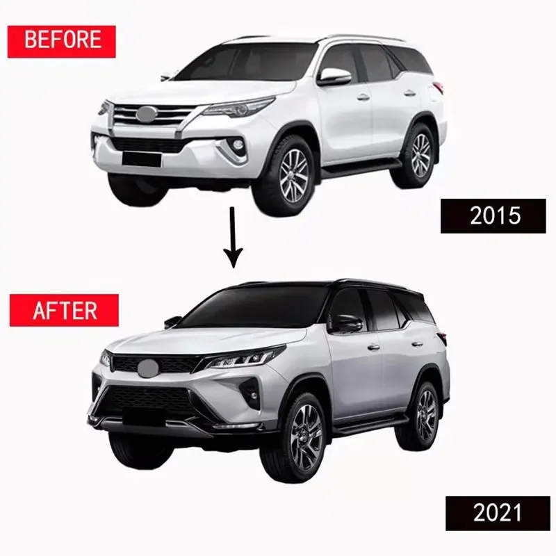 Car Body Kit For Toyota Fortuner 2016-2020 Upgrade To Fortuner 2021 ...