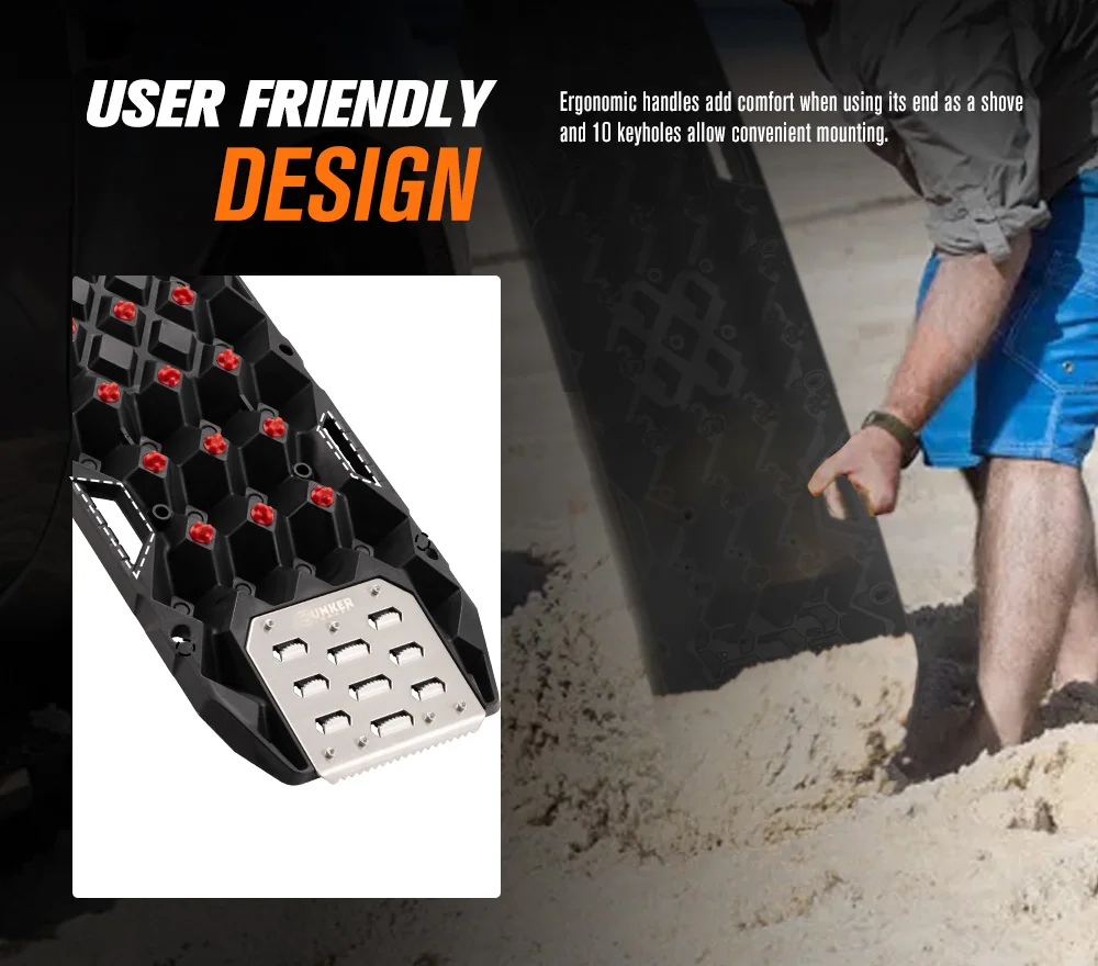 BUNKER INDUST 25T Recovery Tracks - Off-Road Traction Boards for Trucks ...