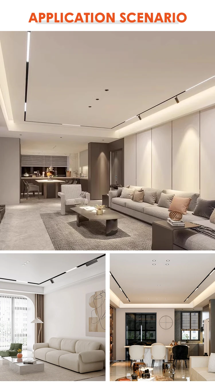 Sd Commercial Rail System Lighting Adjustable Grille Lamp 6w 12w 18w ...