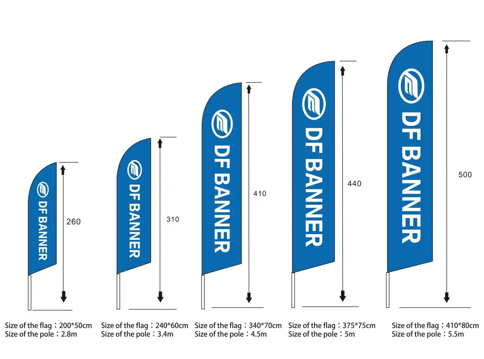 Customized Advertising Flying Banner New Garden Beach Feather Flag With ...