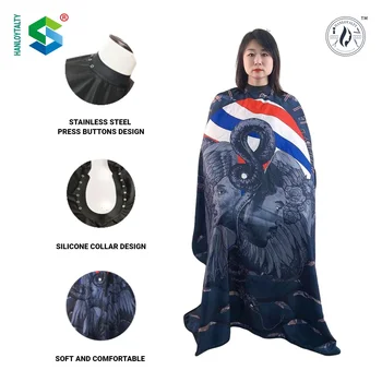 Hanloyalty New Mamba Patterns Hairdressing Salon Barber Cape Apron ...