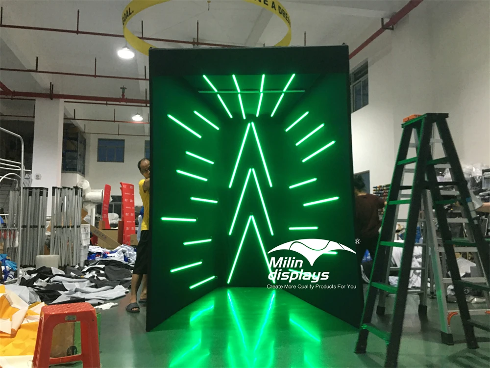 Custom Printed Logo Photo Booth Event Led Lights Vogue Booth - Buy ...