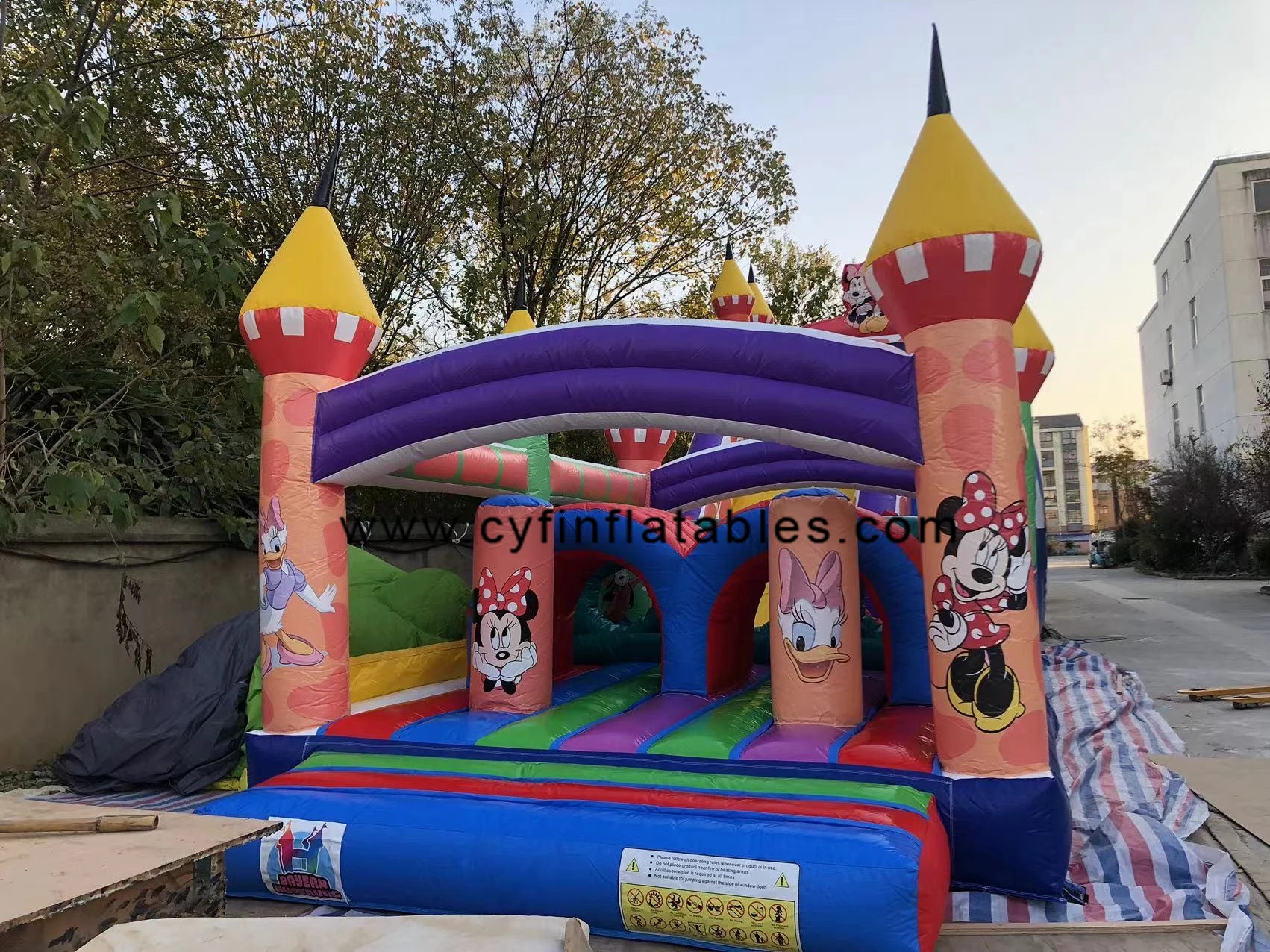 Large Inflatable Mickey Mouse Bouncer Jumping Castle With Slides For ...