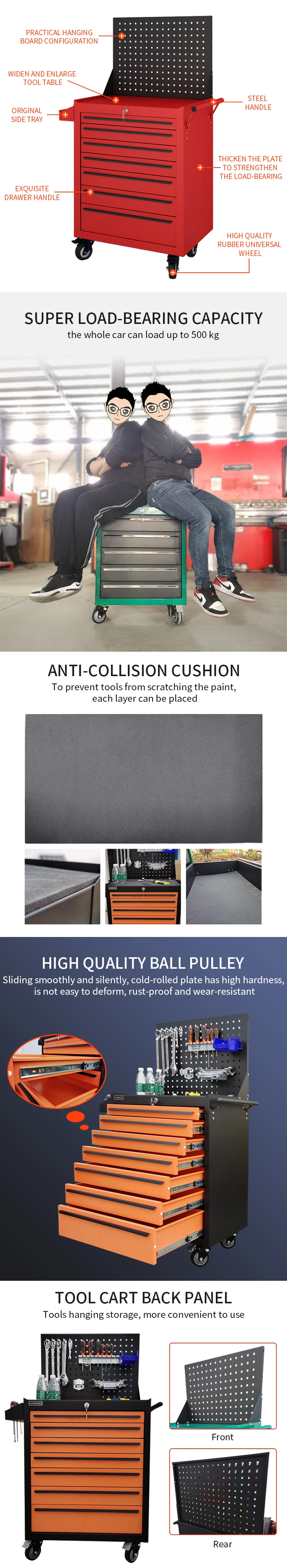 Metal Garage Tool Box - Durable & Multifunctional Cabinet