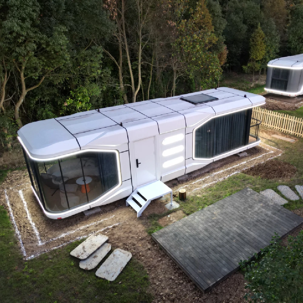 Customized Modular Prefabricated Houses Movable Capsule House Container ...