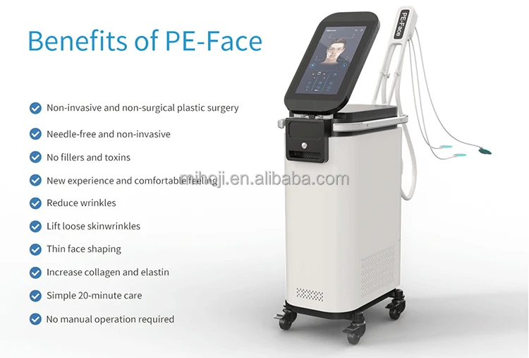 Newest Pe Face Lifting System Magnetic Peface 3 Pads Non -invasive Anti ...