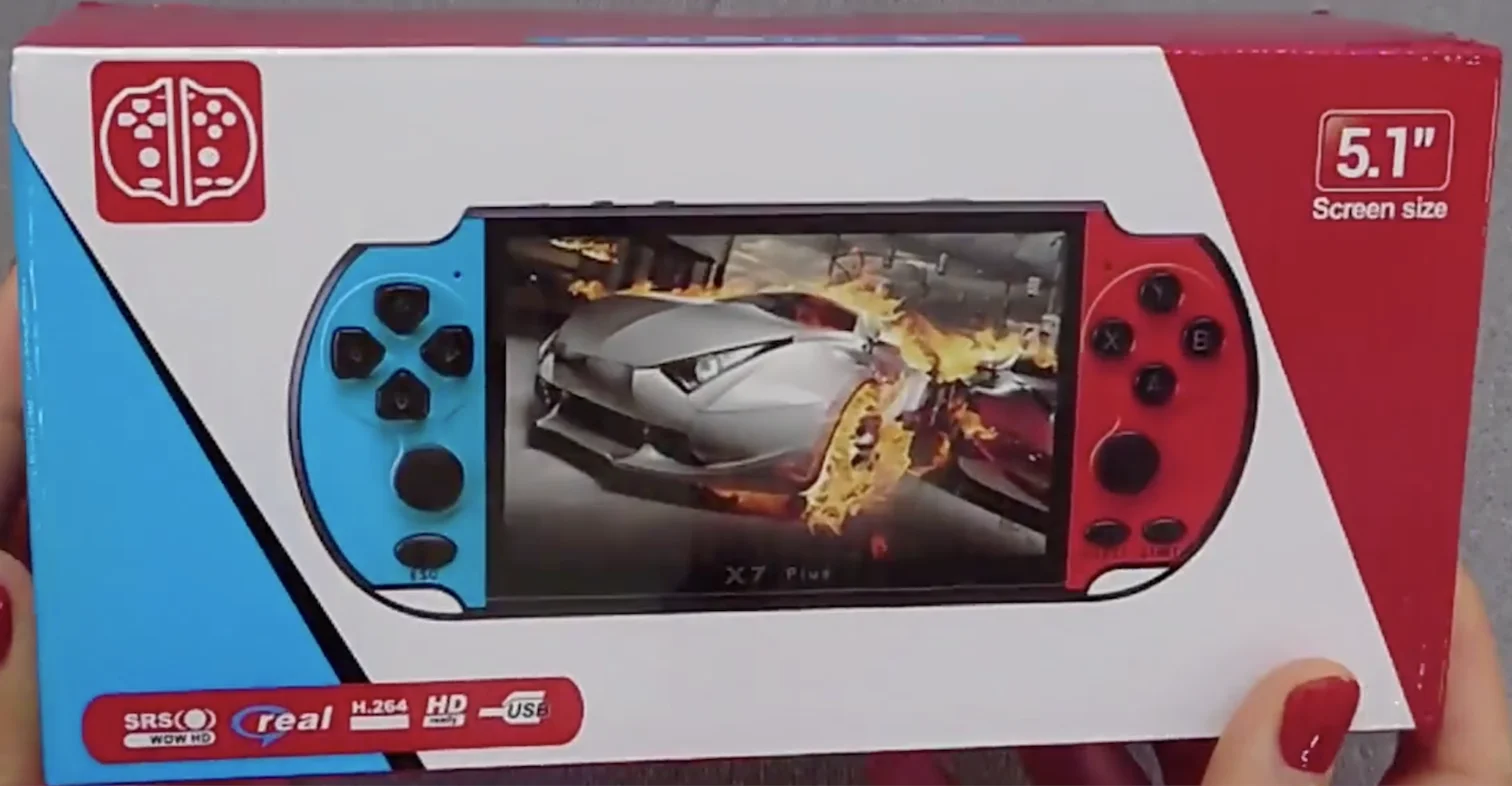 New Portable X7 Game Console Mp5 Video Game 4.3 Inch Hd Large Screen 8g ...