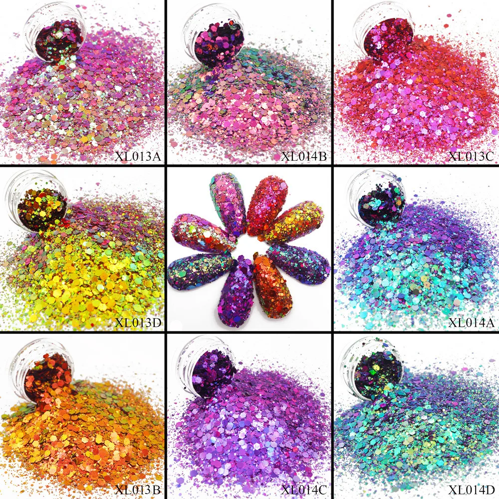 Bulk Chameleon Color Changing Glitter Eye Face Crafts Nail Art Chunky ...