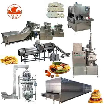 400kg/batch Dried Apple Chips Production Line/dried Mango Processing ...