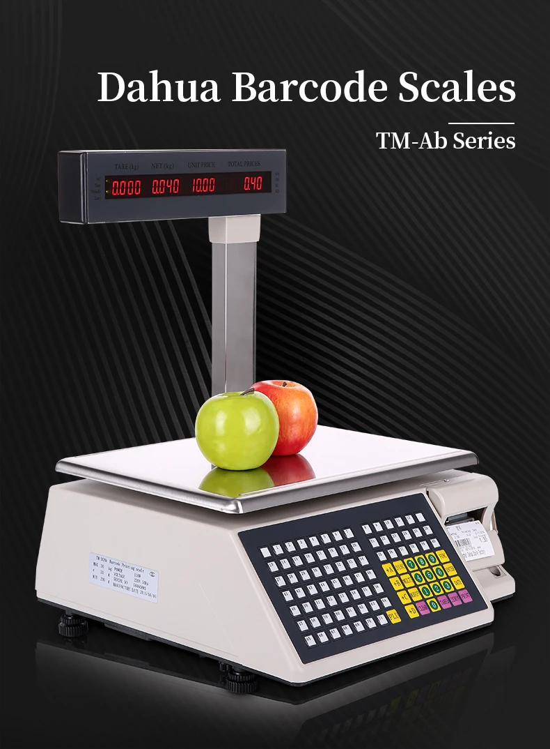 Retail Double Display Receipt Print Scale Digital Weighing Cash ...