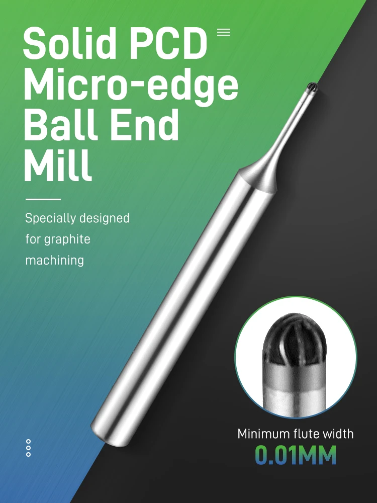 High Quality Cnc Cutting Tools Machine Graphite End Milling Cutter Pcd ...