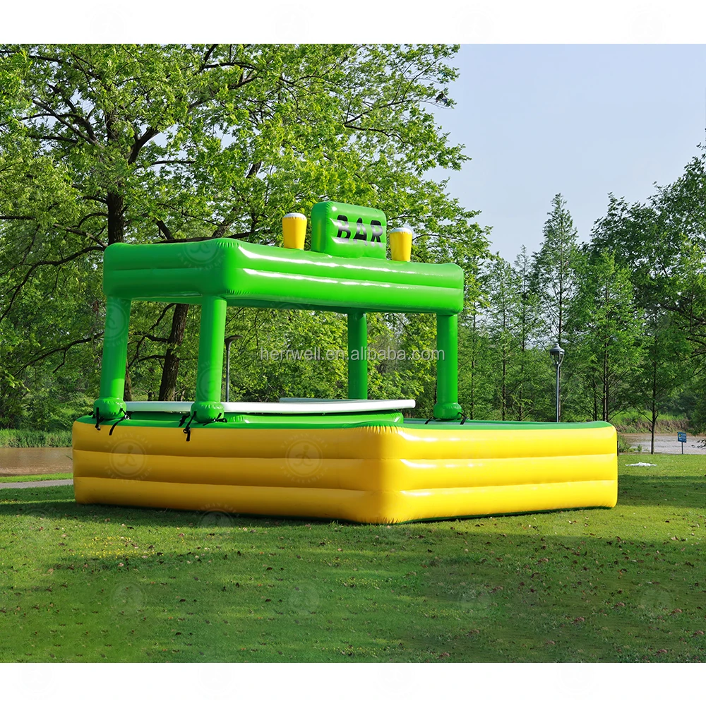 Customized Outdoor Inflatable Tiki Bar - Perfect Poolside