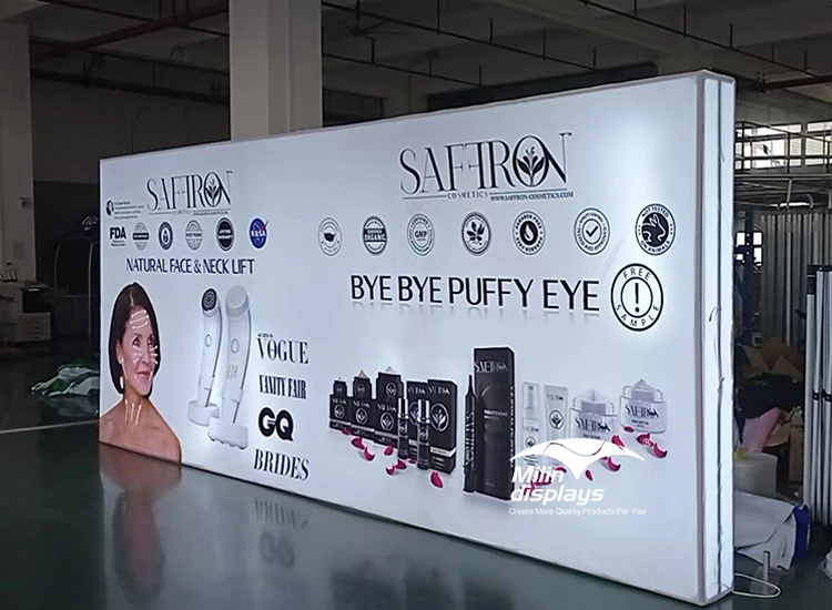 20ft Trade Show Display Backdrop Stand Advertising Light Box Portable ...