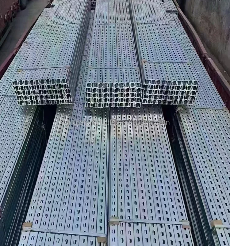Galvanized Steel C Strut Channel U Type Channel for Cable Tray Support ...