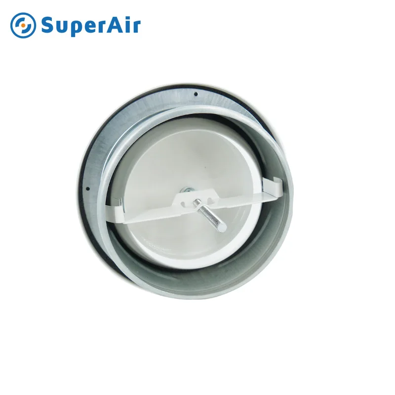HVAC Metal Exhaust air Disc Valve Adjustable air Outlet for Ventilation ...