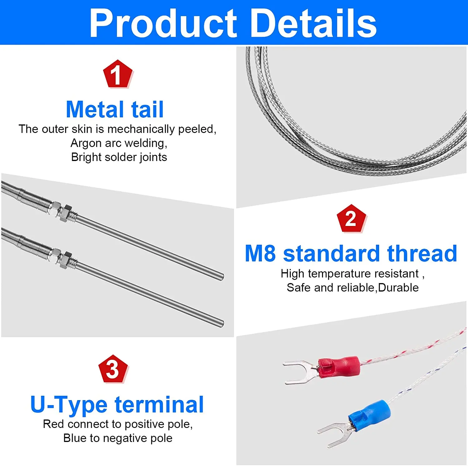 K Type Thermocouple - High Precision Temperature Sensor