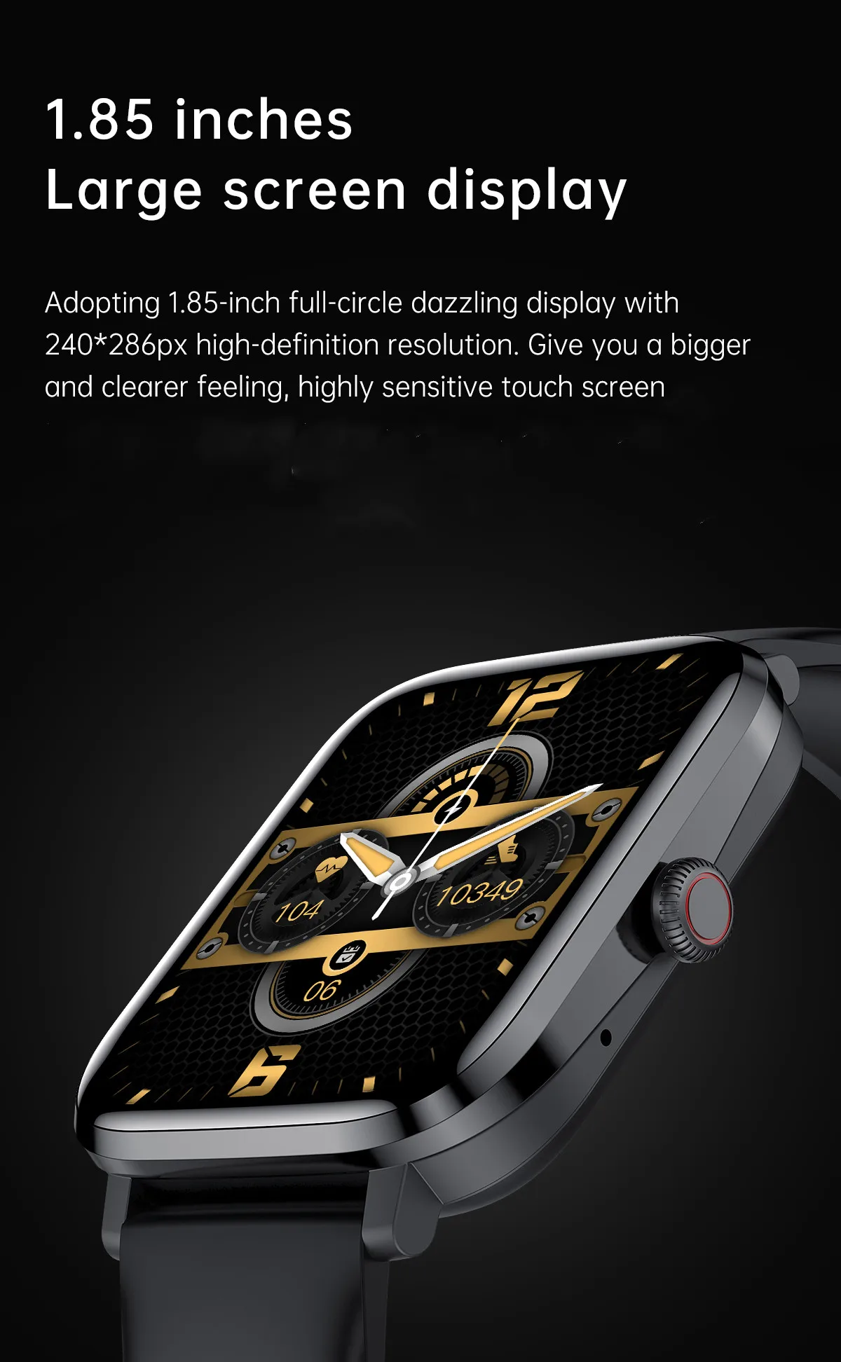 Maxtop BT Touchscreen Smart Watch - IP67 Waterproof Fitness Tracker