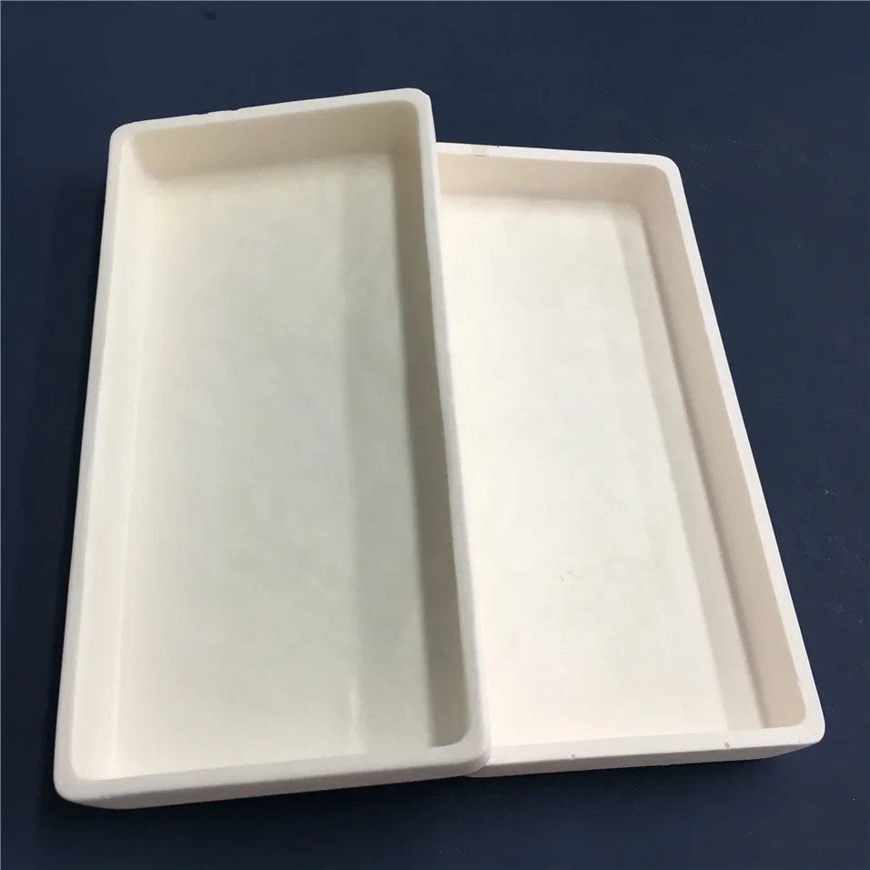Corundum Mullite Ceramic Sagger Tray Crucible For Refractory Kiln - Buy ...