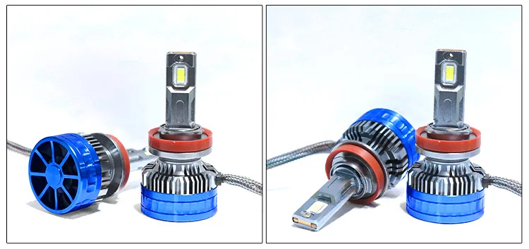 REDSEA R15 Super Bright 150w 40000lm Double Copper Tube H7 Led Lamp H4 ...