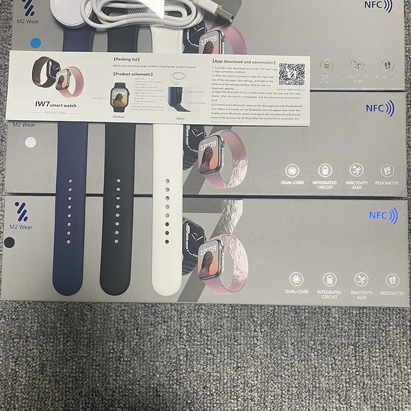 2022 New Smart Watch Iw7 Wireless Charger Zinc Alloy Strap Waterproof ...