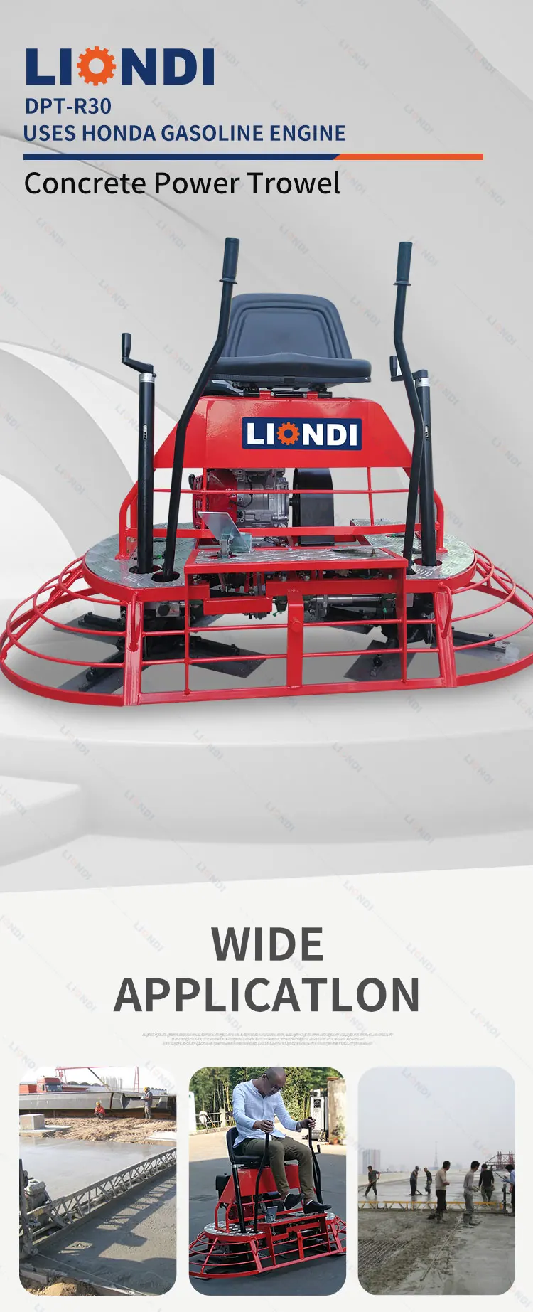 Double-disc Seat-driving Concrete Smoothing Machine - Buy Electric ...