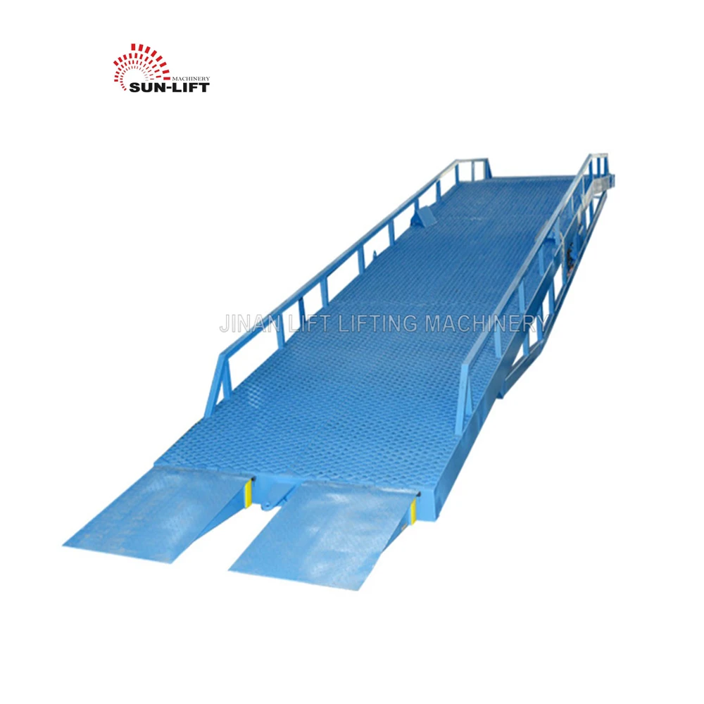 Adjustable height mobile hydraulic ramp price unloading ramp forklift ...