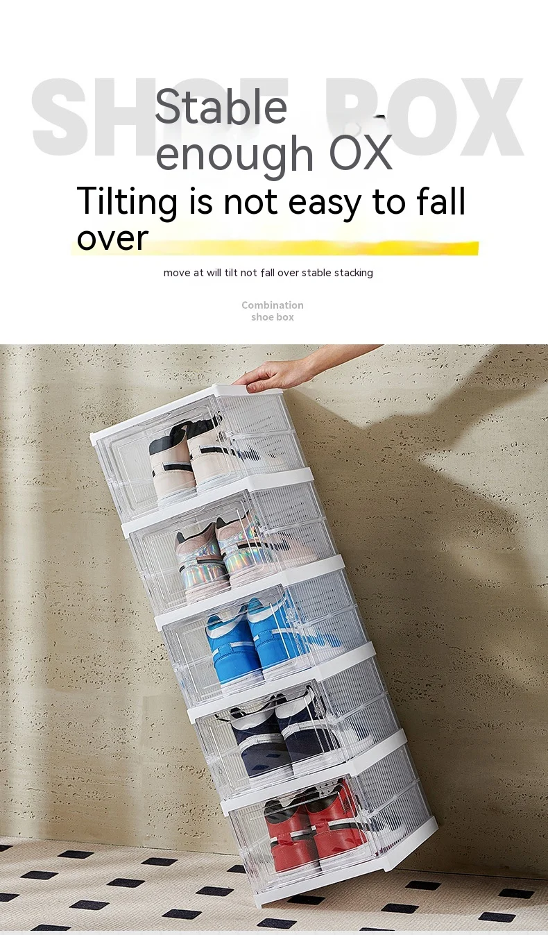 Shoe Storage Saves Space, Transparent Shoe Box, Shoe Cabinet, Layered ...