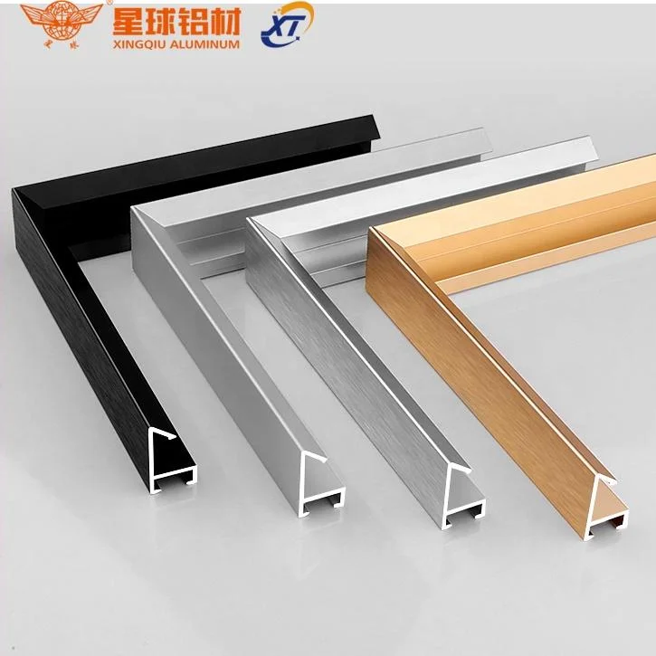 Customized Aluminium Silver Snap Frames /aluminum Photo Frame Profiles ...