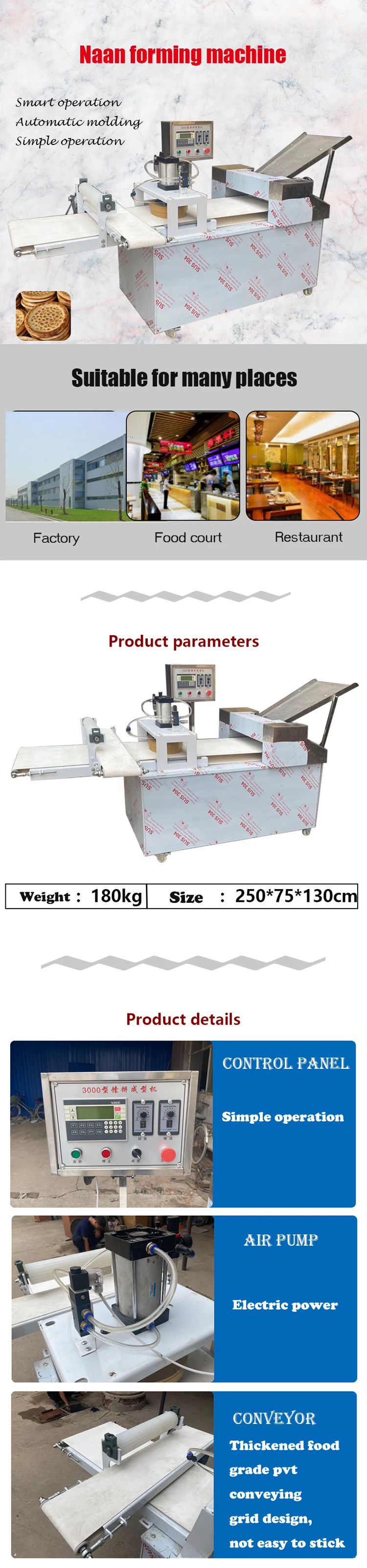 Automatic Bread Lebanese Naan Pita Chapati Making Machine - Buy Fully ...