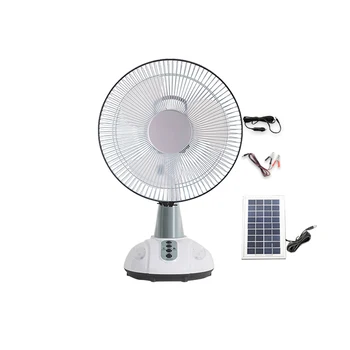 12 Inch Portable Table Ac Dc Desktop Rechargeable Solar Panel Powered ...