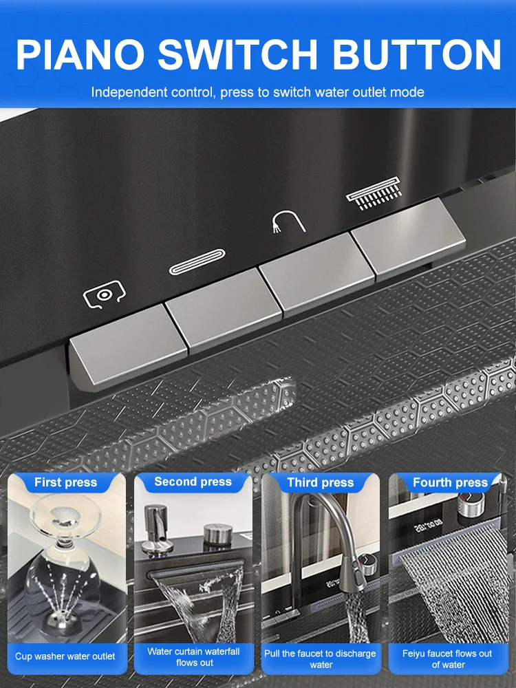 Customized Design Thickened Piano Key Multifunction Sink Anti-Scratch ...